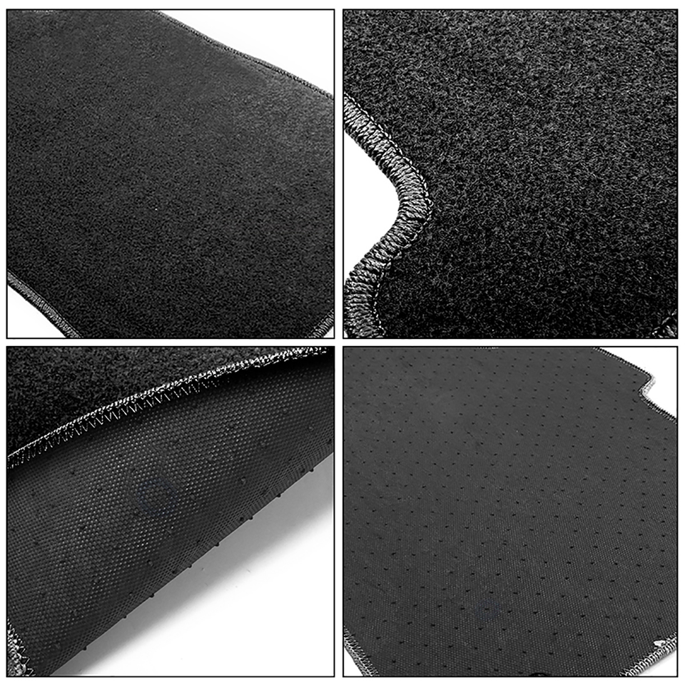 Fits 03-09 Benz W211 E-Class Black Floor Mats Carpet Front Rear Nylon w ...