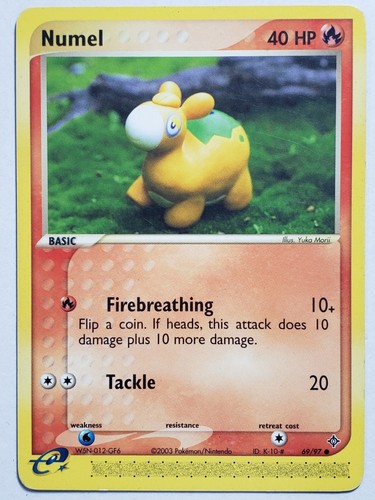 Numel 69/97 PL - Yuka Morii Clay Art - EX Dragon Pokemon Card | eBay