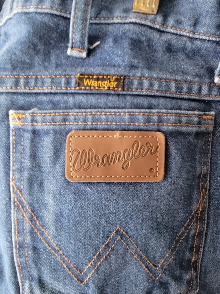 Wrangler 945NAV Mens Cowboy Cut Blue Jeans 35x34 | eBay