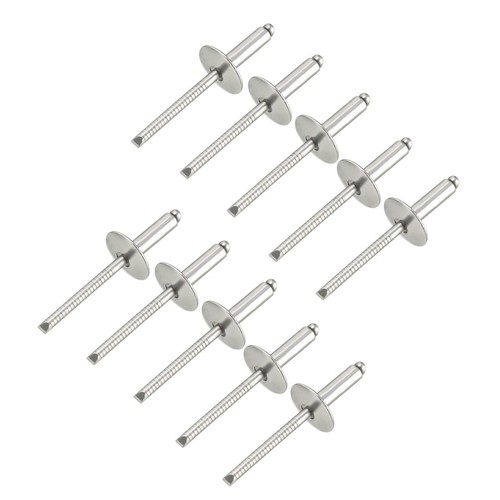 10pcs 16mmx5mmx16mm 304 Stainless Steel Open End Large Flange Blind ...
