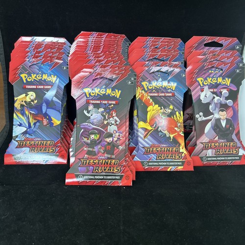 Pokemon TCG Destined Rivals Sleeved Booster Packs Lot of 33 Sealed ...