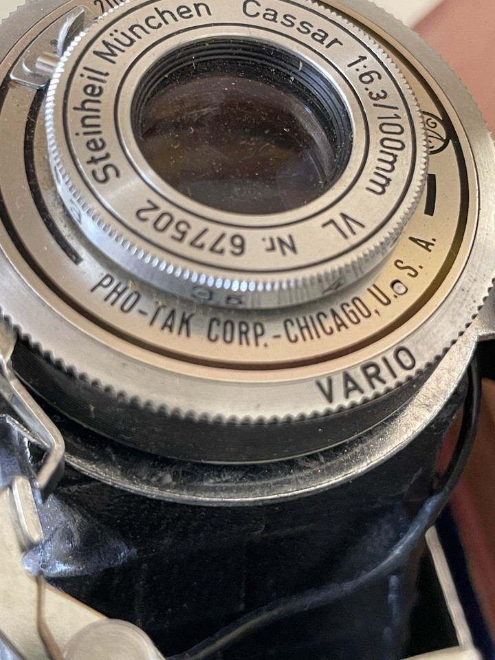 Vintage Foldex 6.3 Pho-Tak Camera in Leather Case 1950s Photography ...