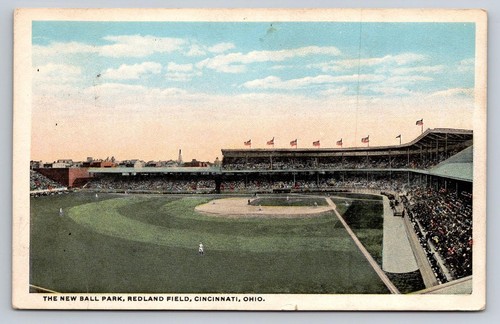 1919 Redland Field Cincinnati Reds Baseball Postcard - 1919 World ...