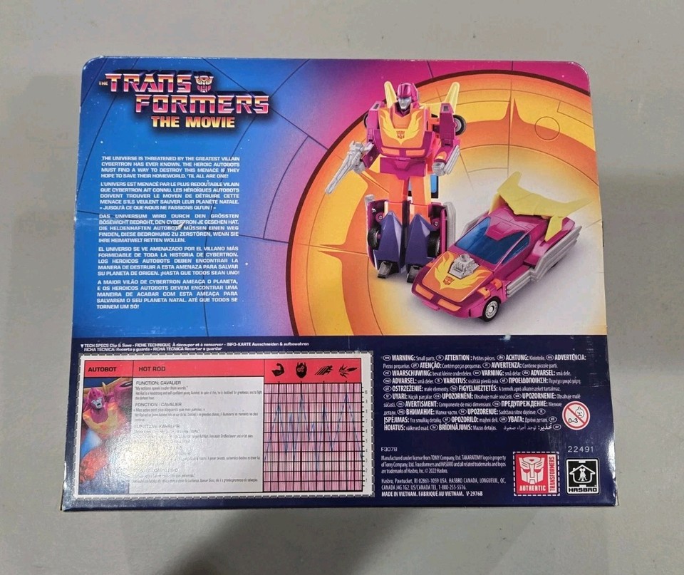 Transformers The Movie Retro G1 Hot Rod Brand New! Factory Sealed ...