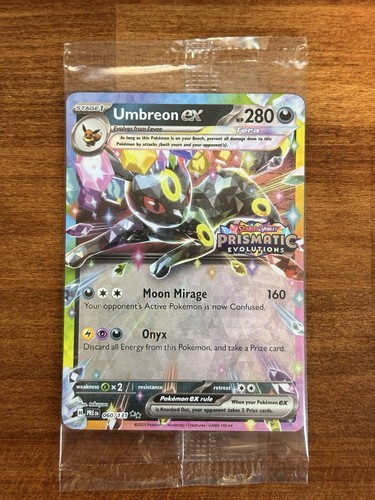 Pokemon Prismatic Evolutions Umbreon Stamped Surprise Box Promo 060/131 ...