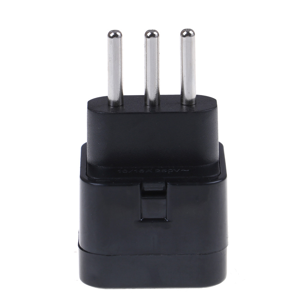 Universal UK/US/EU/AU to italy 3pin travel plug converter plug adapter ...
