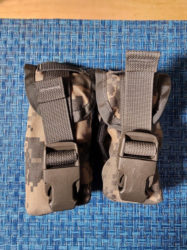 2x - US Army Molle II Flashbang Pouch ACU UCP Grenade Pouch Vest VGC | eBay