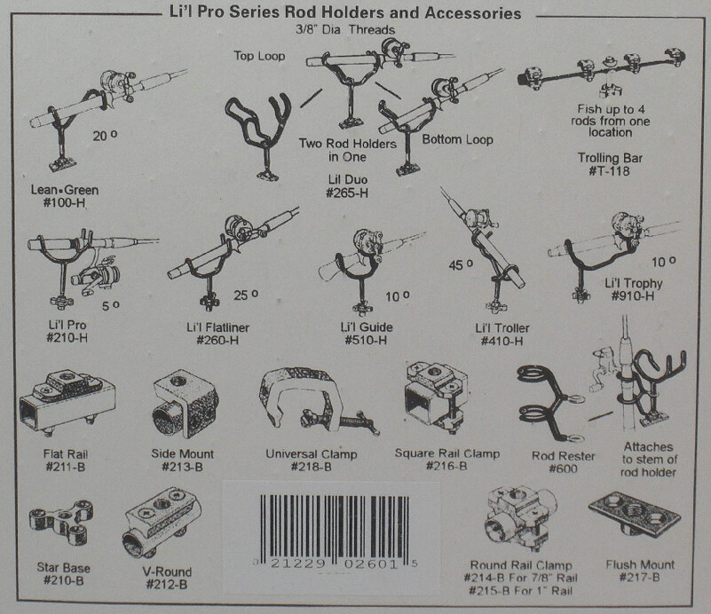Driftmaster 216-B Rodholder 3/8" Rail Mount Base | eBay