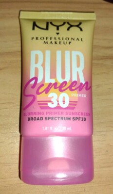 NYX Professional Makeup Blur Screen 30 Blurring Face Primer Sunscreen ...