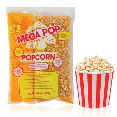 Pre-Measured, Movie Theater Style Popcorn Portion Packs 8 Ounce (Pack ...