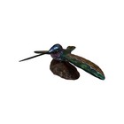 Handmade Whimsical Folk Art Hummingbird Paper Mache Sculpture Bird ...