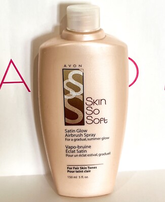 Avon Skin So Soft SATIN GLOW AIRBRUSH Spray FAIR Gradual Summer Self ...