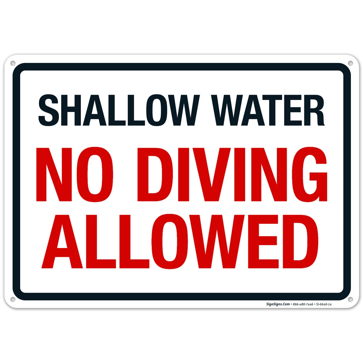 Shallow Pool Sign