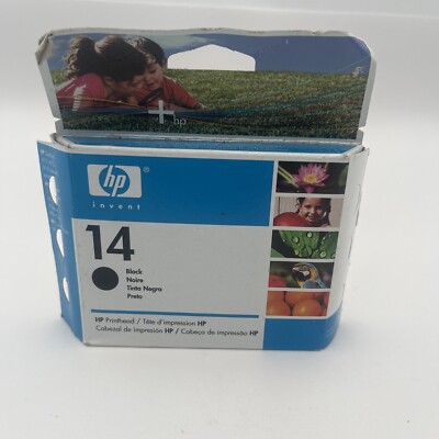 New Genuine HP 14 Black Ink Cartridge. Sealed HP oem black C4920A EXP ...