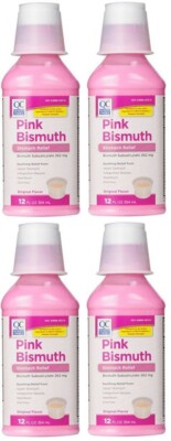 4 Pack Quality Choice Regular Strength Pink Bismuth Liquid 12 Fl Oz ...