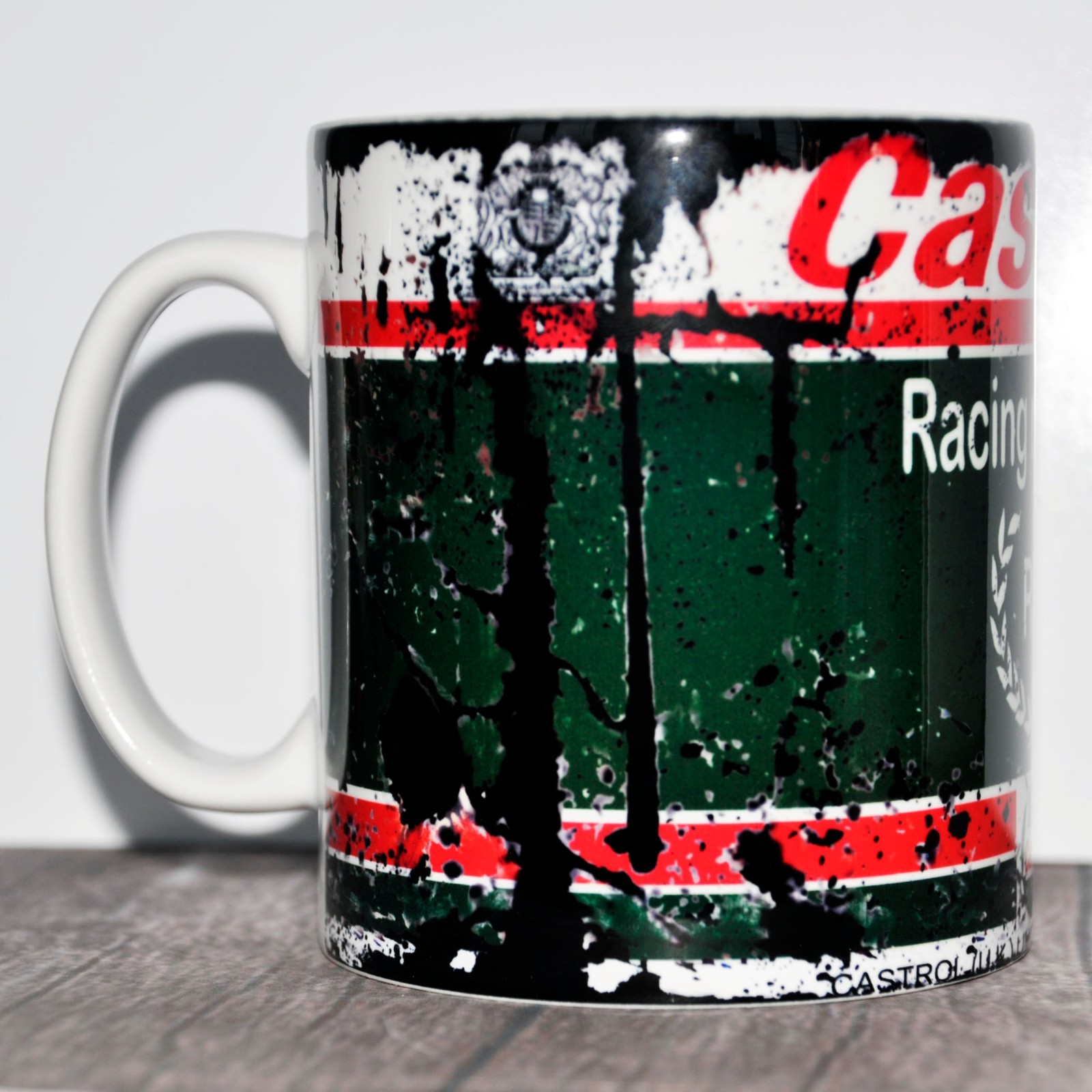 Premium Retro Castrol R30 Motorcycle Racing Motor Oil Can Mug Tea ...