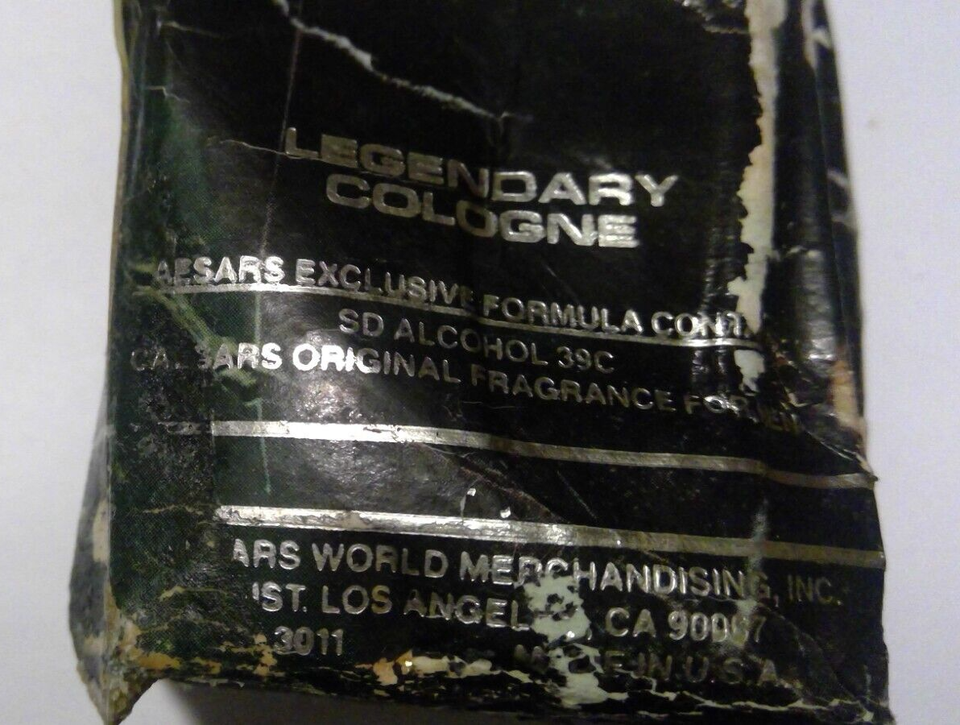 Caesars Man 1 oz Legendary Cologne Spl Caesar's World Merch VEGAS ...