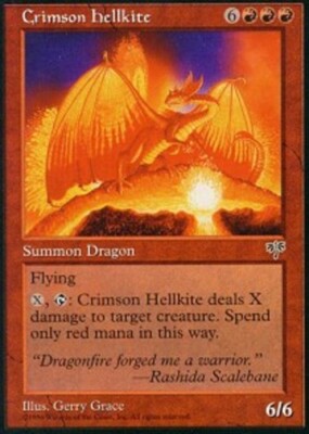 1x Crimson Hellkite Heavy Play, English Mirage MTG Magic | eBay