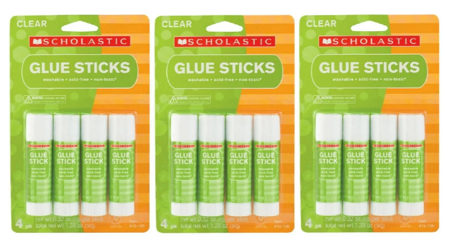 School Glue Sticks Best Washable Clear School Glue 4 sticks 3 Pack | eBay
