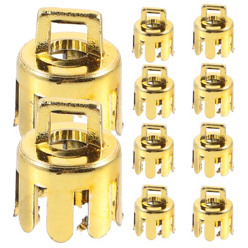 12 Pcs Plastic Christmas Ball Pendant Replacement Caps Ornament Hangers ...