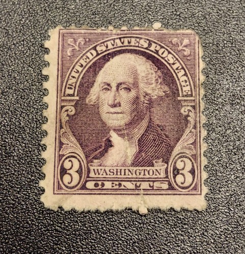 1932 US 3 Cent George Washington Stamp | Purple / Violet (Used) | eBay