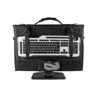 Travel Carrying Case Desktop Computer Monitor with Carry Handle Storage ...