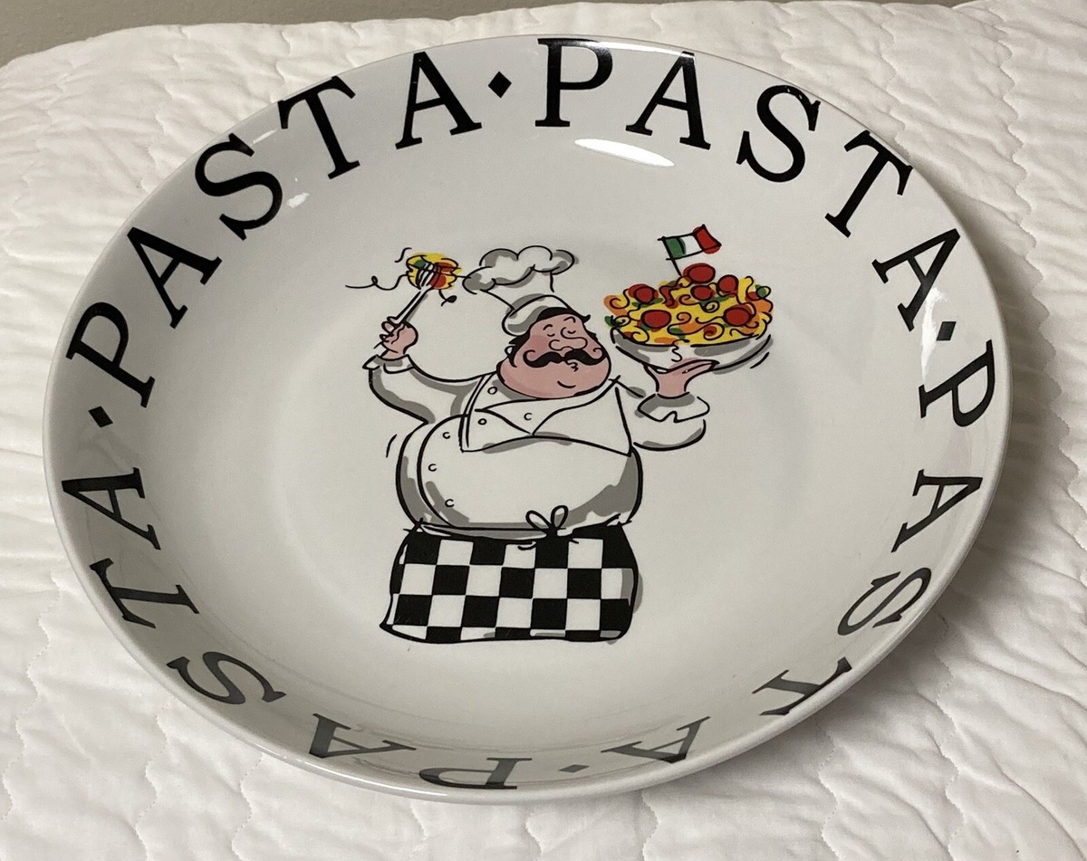 Cartoon Italian Chef With Pasta Pasta Cartoon Bilder: Stock Fotos