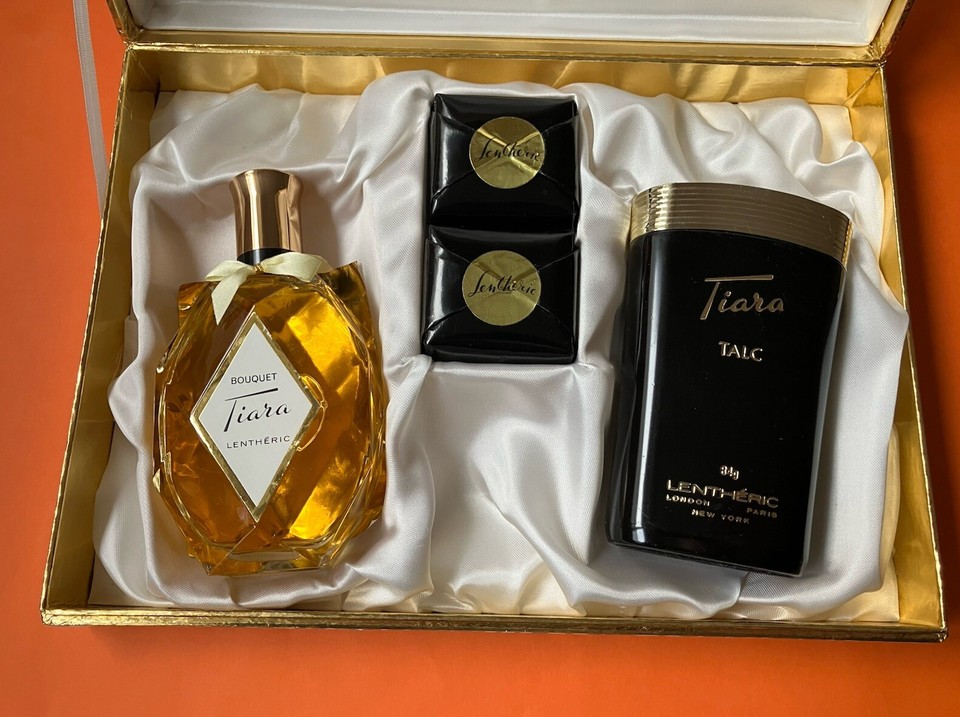 Lentheric Tiara Gift Set - Contains: perfume - Talcum Powder - 2 x Soap ...