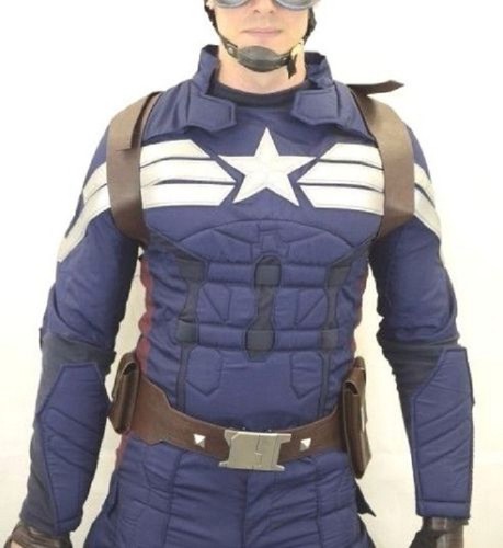 Captain America adjustable back shield HARNESS Buckle + BELT & Pouches ...