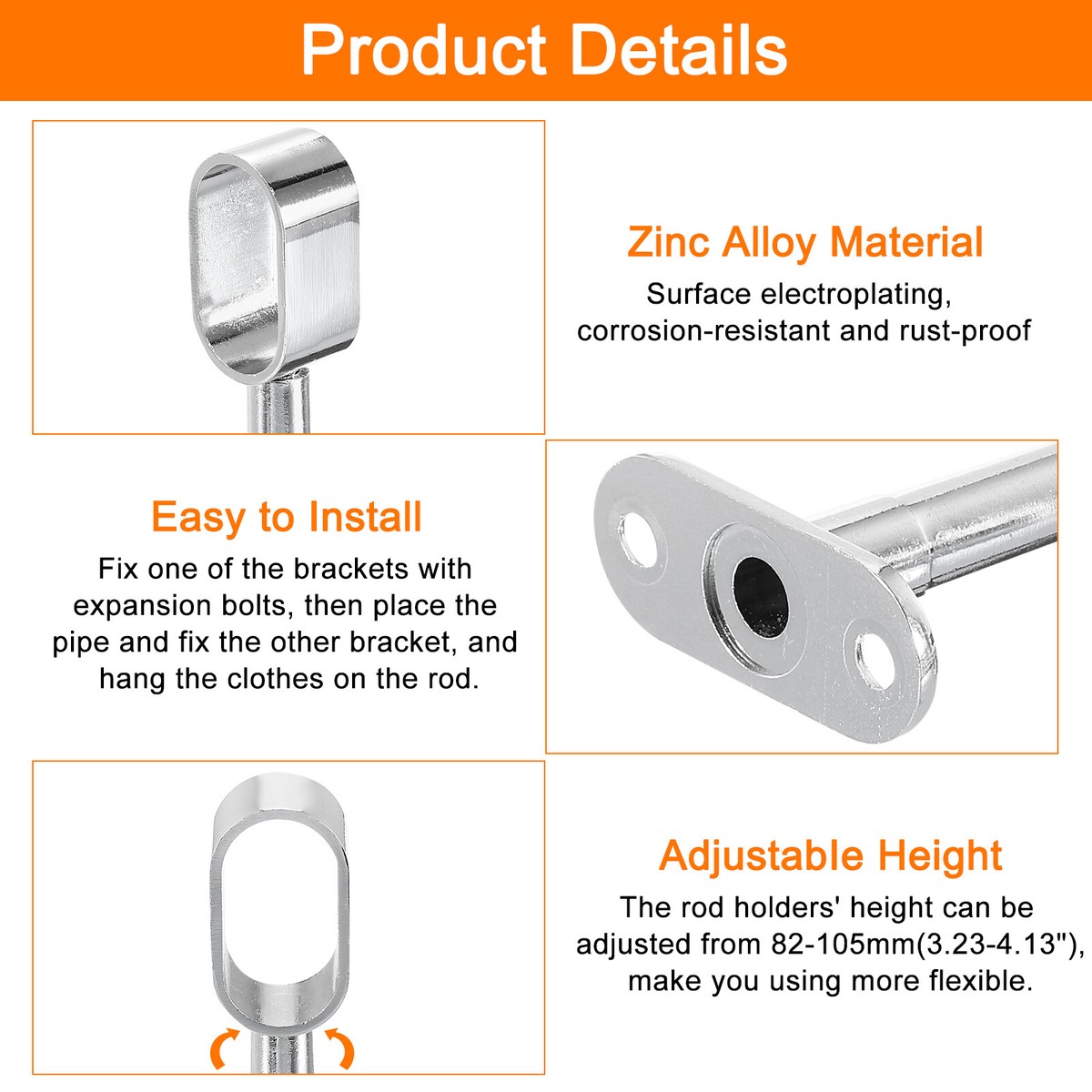 Self Adhesive Shelf Clips No Drill Shelf Support Peg,6mm L-Shaped ...