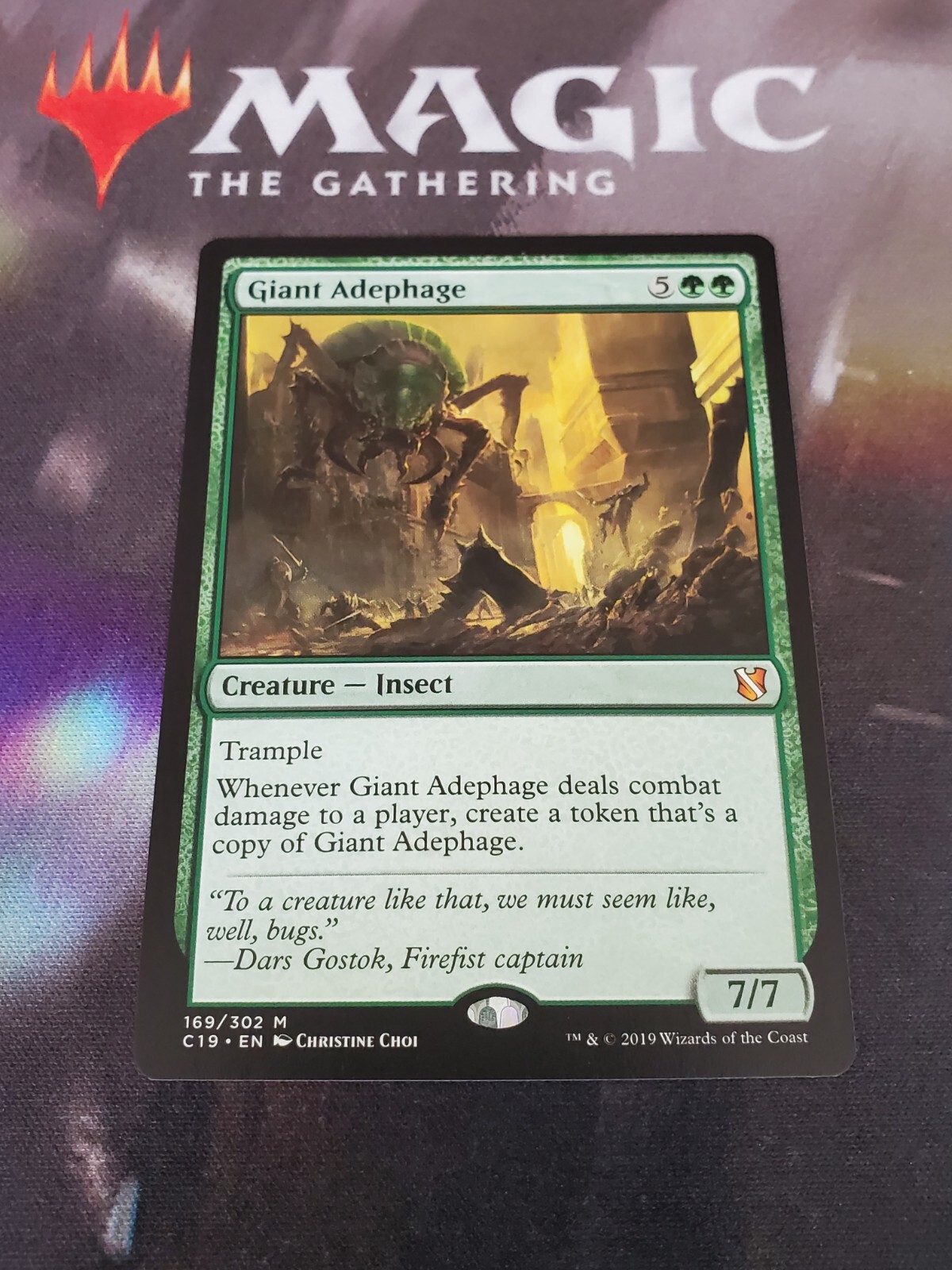 MTG Giant Adephage Commander 2019 169/302 Regular Mythic for sale ...