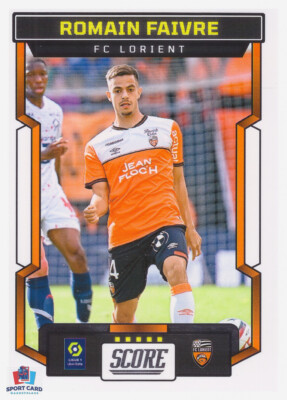 Panini Score Ligue 1 2023-24 Base Card - Romain Faivre - FC lorient #25 ...