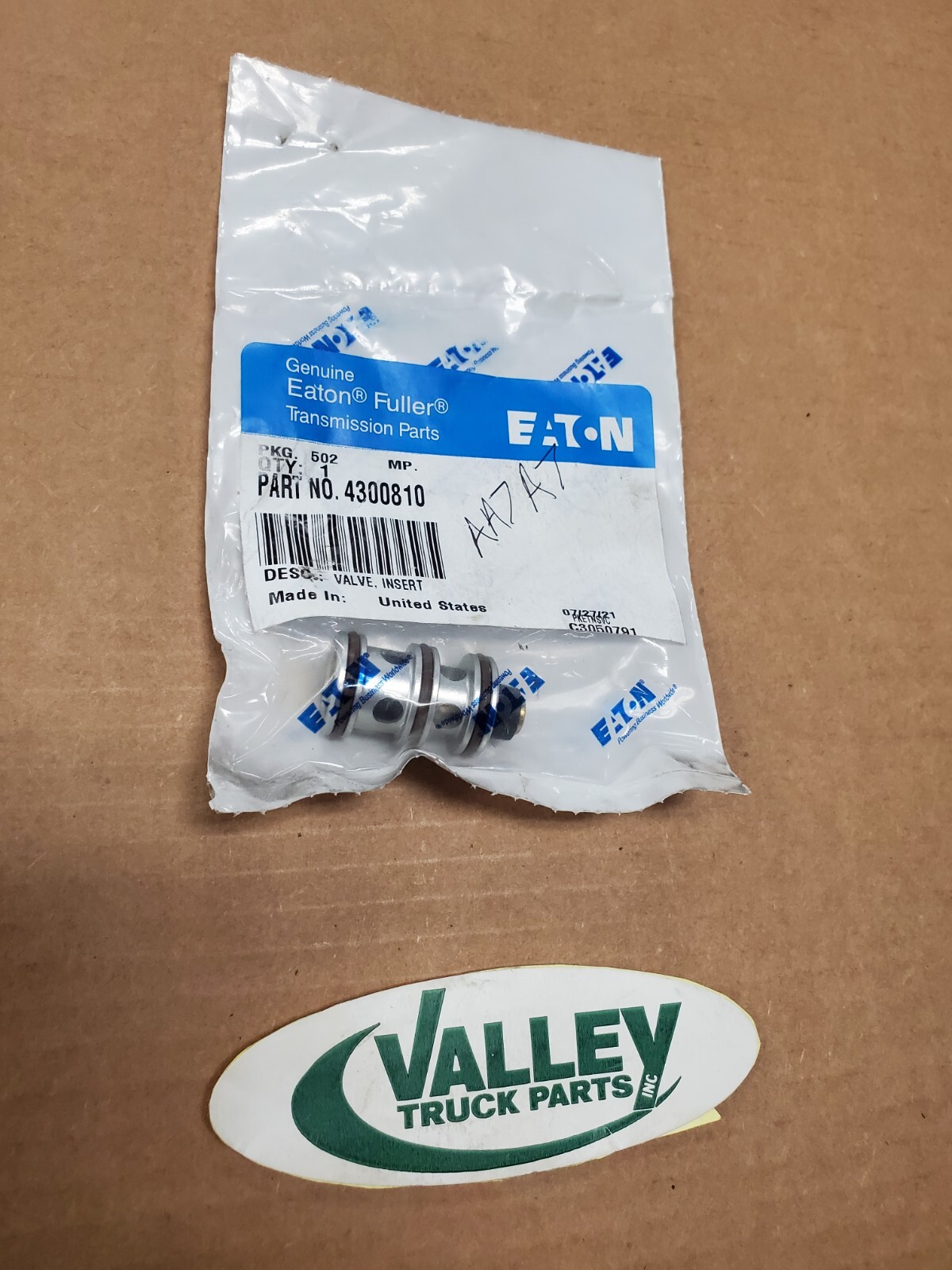 4300810 New Genuine Eaton Fuller Range Insert Valve for Range Valve ...