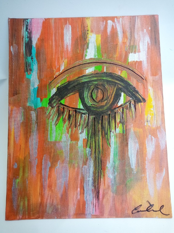 Modern Contemporary Art Painting - Eye - Signed By Artist | eBay