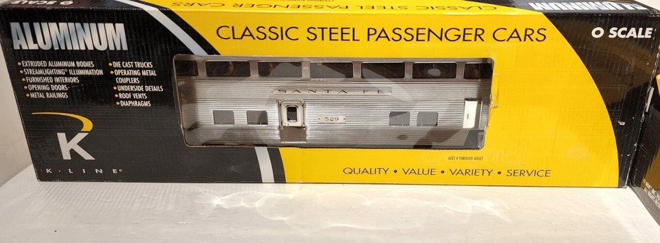 K Line O Scale Santa Fe Bi-Level Chair Car #529, 18" | eBay