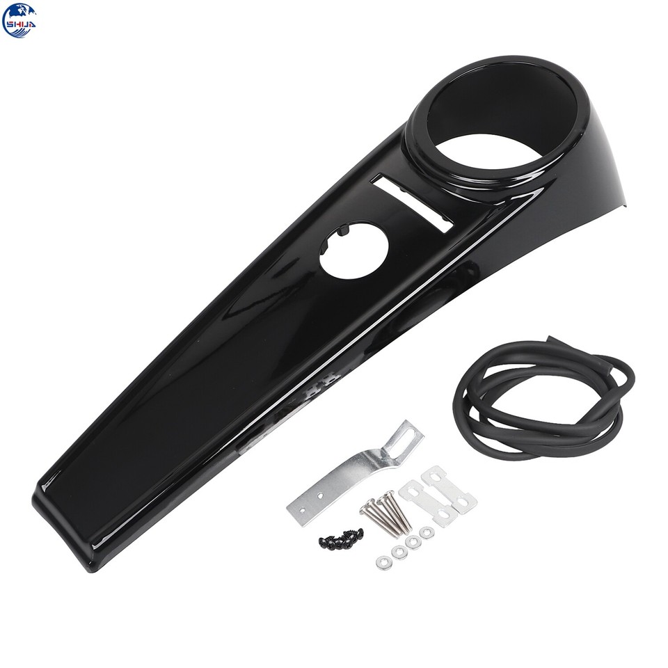 Gloss Black Dash Panel Gas Tank Dash Panel Console for Harley Road King ...