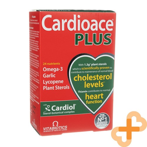 VITABIOTICS CARDIOACE PLUS 60 Caps Cholesterol Levels Heart Health ...