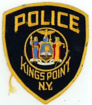NEW YORK KINGS POINT POLICE NICE RARE OLD VINTAGE SHOULDER PATCH ...