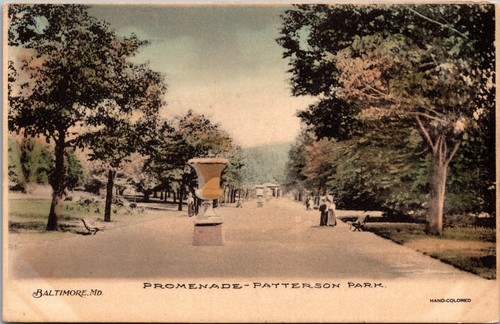 Promenade-Patterson Park Baltimore Maryland Postcard | eBay
