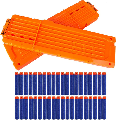 2 Pack 18-Dart Quick Reload Clip and 40 Dart Refill Pack for Nerf N ...