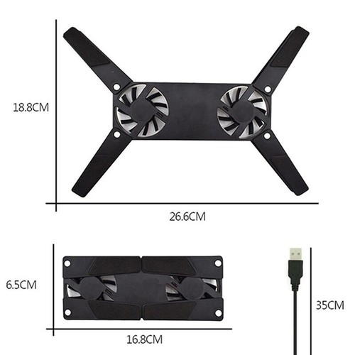 Foldable USB Cooling Fan Mini Octopus Notebook Cooling Pad For 7"-15 ...