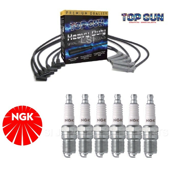 IGNITION LEADS +NGK SPARK PLUGS for HOLDEN COMMODORE VP VR VS VT VX VY ...