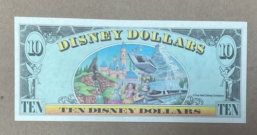 1994 $10 ten dollar Disney Dollar Minnie AA Series | eBay