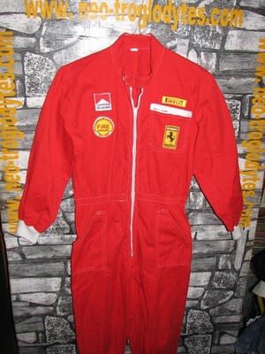 Vintage Ferrari racing team formula1 jersey shirt track pilot tuta kids ...