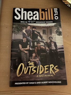 TOUR PREMIERE! The Outsiders A New Musical Playbill Buffalo Shea’s ...
