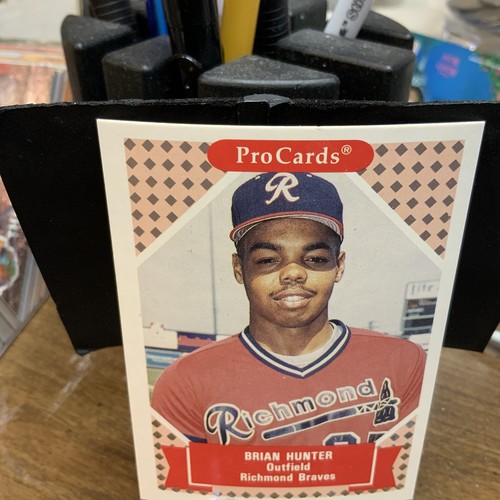 1991 Tomorrow's Heroes Baseball Card#177-Brian Hunter, Richmond Braves ...