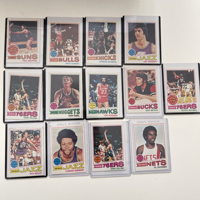 1976 1977 NBA TOPPS chewing Gum Basketball Cards Lot Bundle | eBay