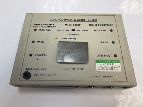 Botron Co. Footwear & Wrist Tester Model B2251 | eBay