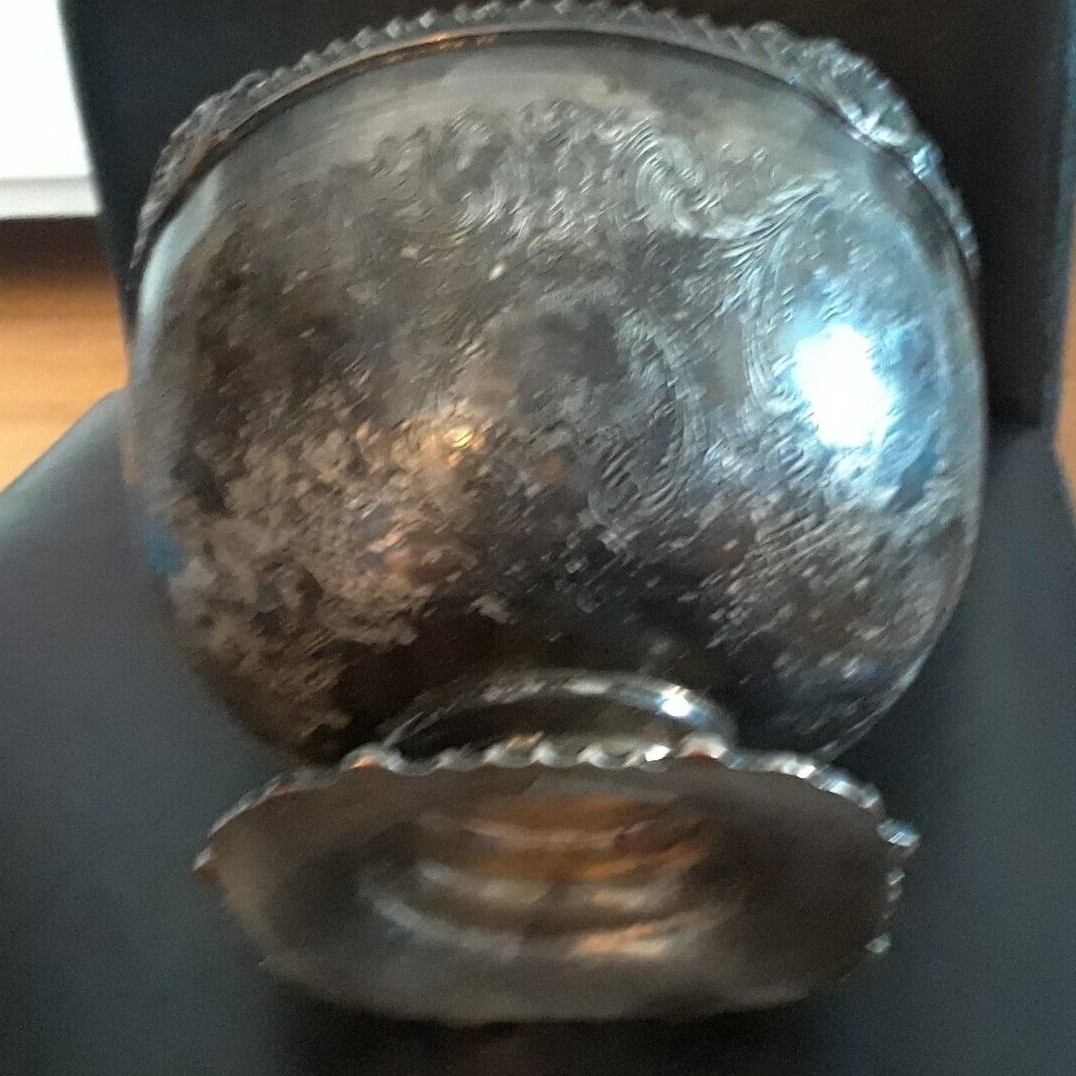 English Sheffield Silver Plated Over Copper Footed Fruit? Bowl Art ...