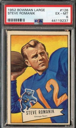 1952 BOWMAN LARGE #126 STEVE ROMANIK PSA 6 (RC) SP BEARS | eBay